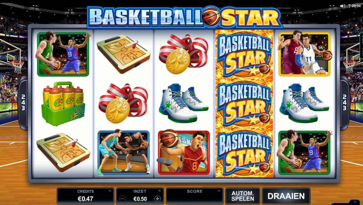 Basketball Star: online slot van Microgaming [review]
