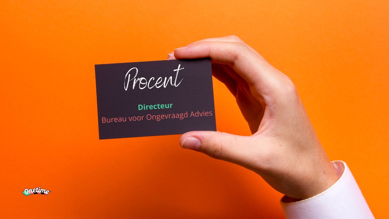 Even voor jouw beeldvorming... over (on)gevraagd advies | Onetime.nl