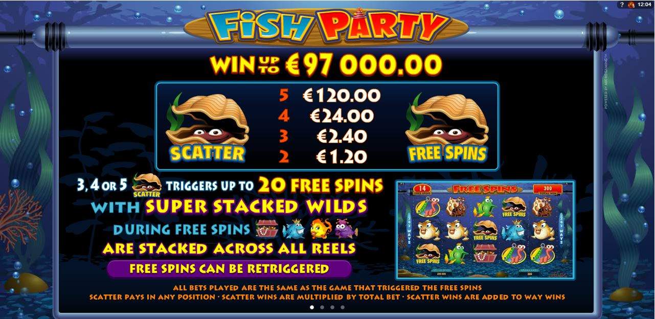 Fish Party: online slot van Microgaming [review]